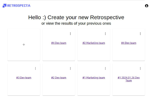Retrospecta - Scrum Retros, Simplified